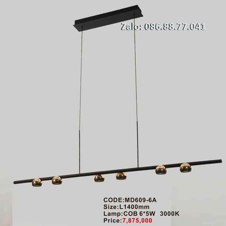 Đèn thả trần trang trí MD609-6A - Đèn Trần Kiên - Đèn thả hiện đại
