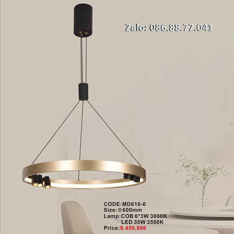 Đèn thả trần trang trí MD610-8 - Đèn Trần Kiên - Mẫu đèn thả đẹp