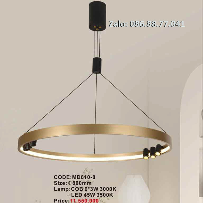 Đèn thả trần trang trí MD610-8 - Đèn Trần Kiên - Mẫu đèn thả đẹp
